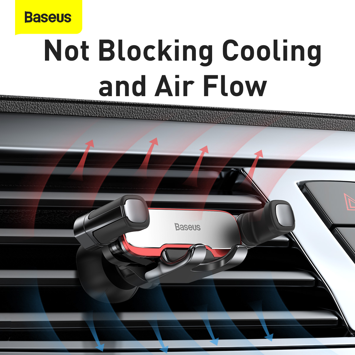 Baseus Lateral Gravity Car Mount holder - Mobile City