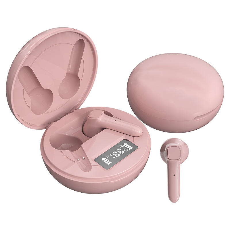 NS-Pro8 TWS Wireless Bluetooth 5.0 Earbuds Pink - Mobile City